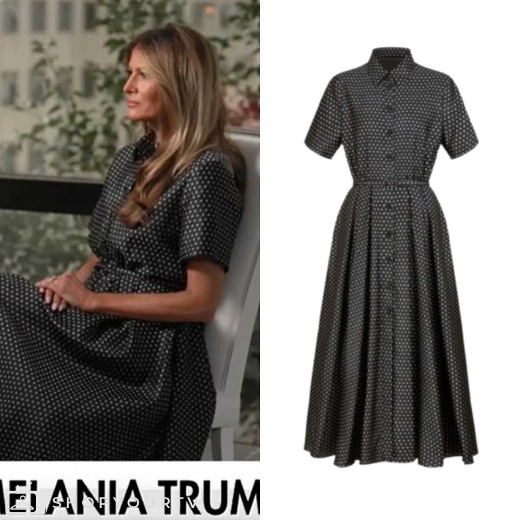 Fox and Friends: September 2024 Melania's Polka Dot Belted Dress | Shop ...