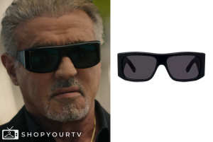 Tulsa King: Season 2 Episode 1 Dwight's Black Flat Top Sunglasses ...