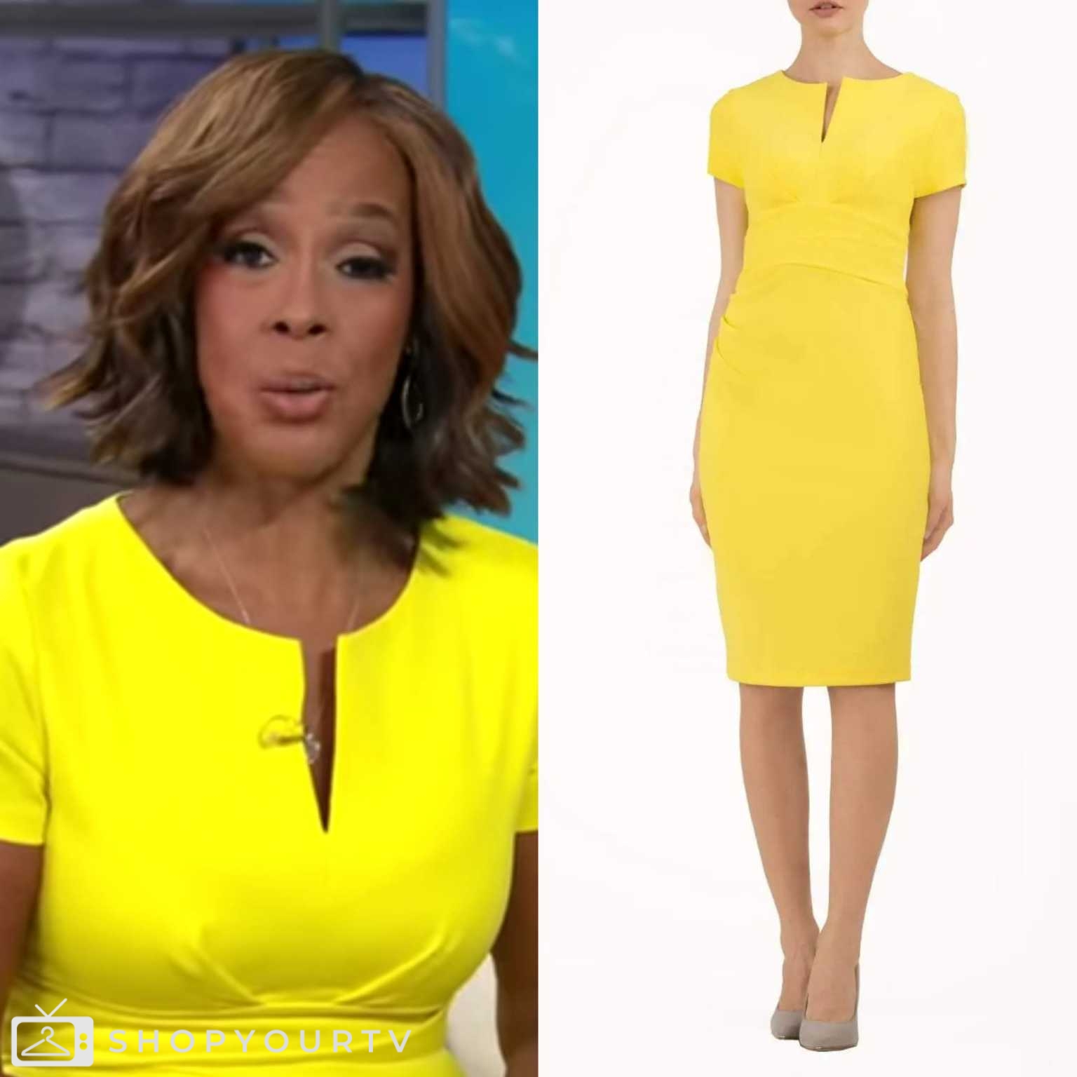 CBS Mornings: September 2024 Gayle’s Yellow Midi Dress | Shop Your TV