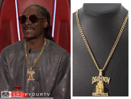 The Voice: Season 26 Episode 1 Snoop Dogg's "Death Row Recods" Necklace | Shop Your TV