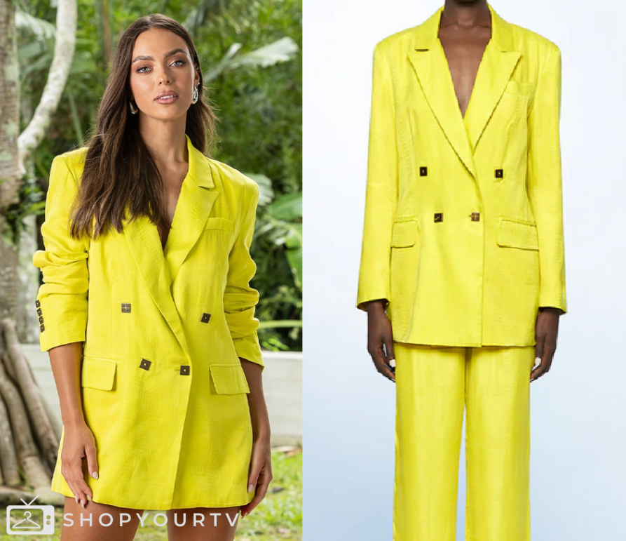 FBoy Island (AU): Season 2 Nicole's Yellow Blazer | Shop Your TV