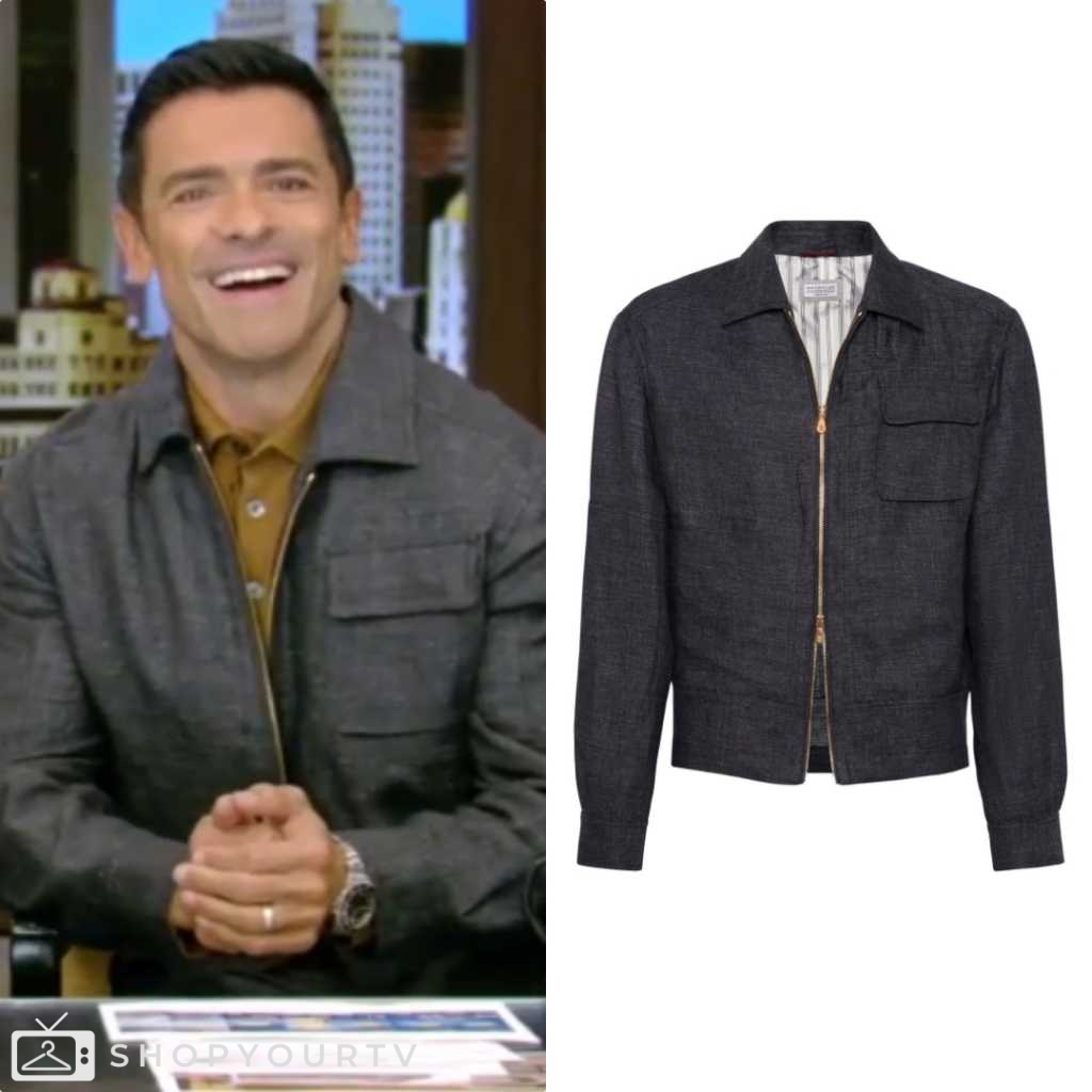 Live with Kelly and Mark: October 2024 Mark's Linen Shirt Jacket | Shop ...