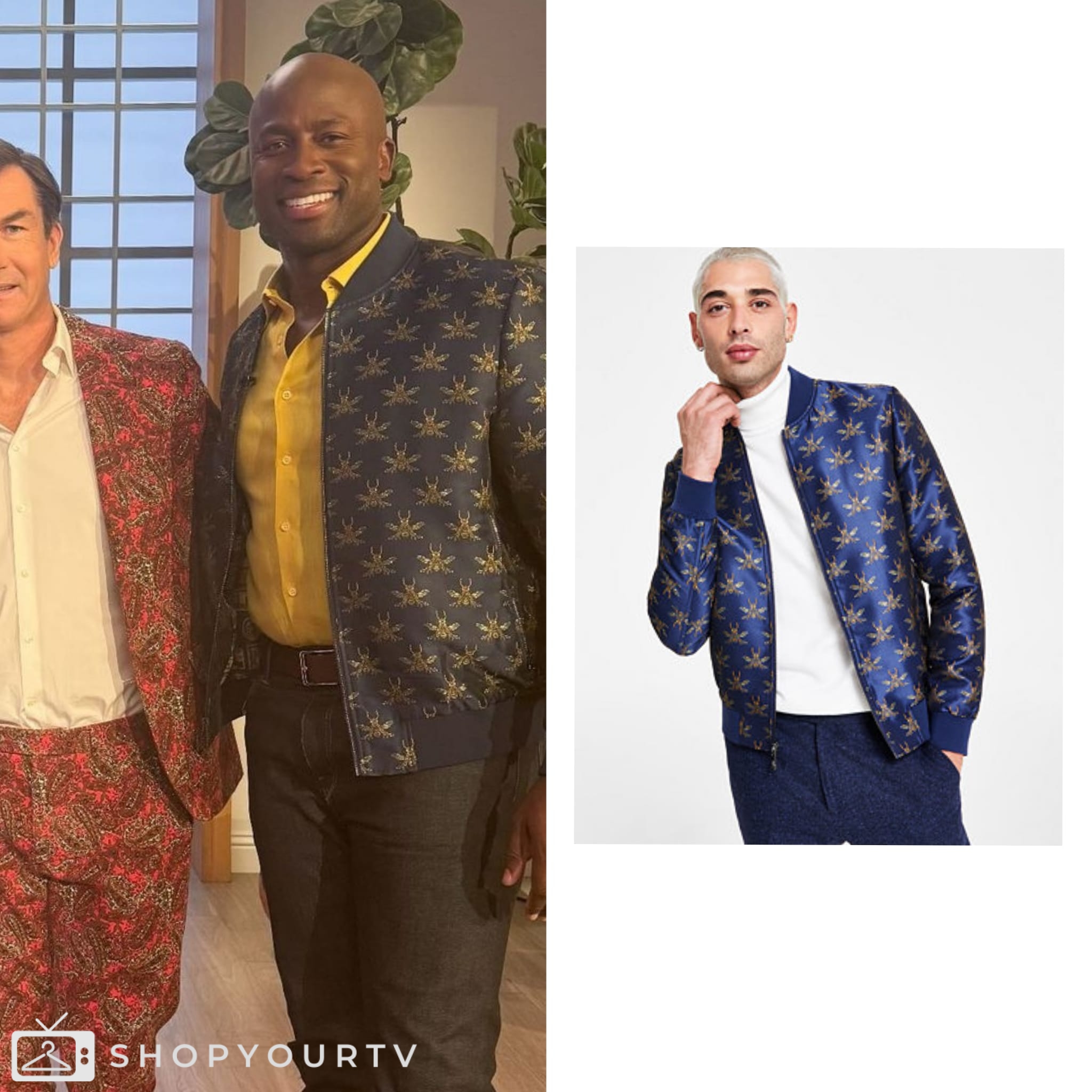 The Talk: November 2024 Akbar’s Printed Bomber Jacket | Shop Your TV