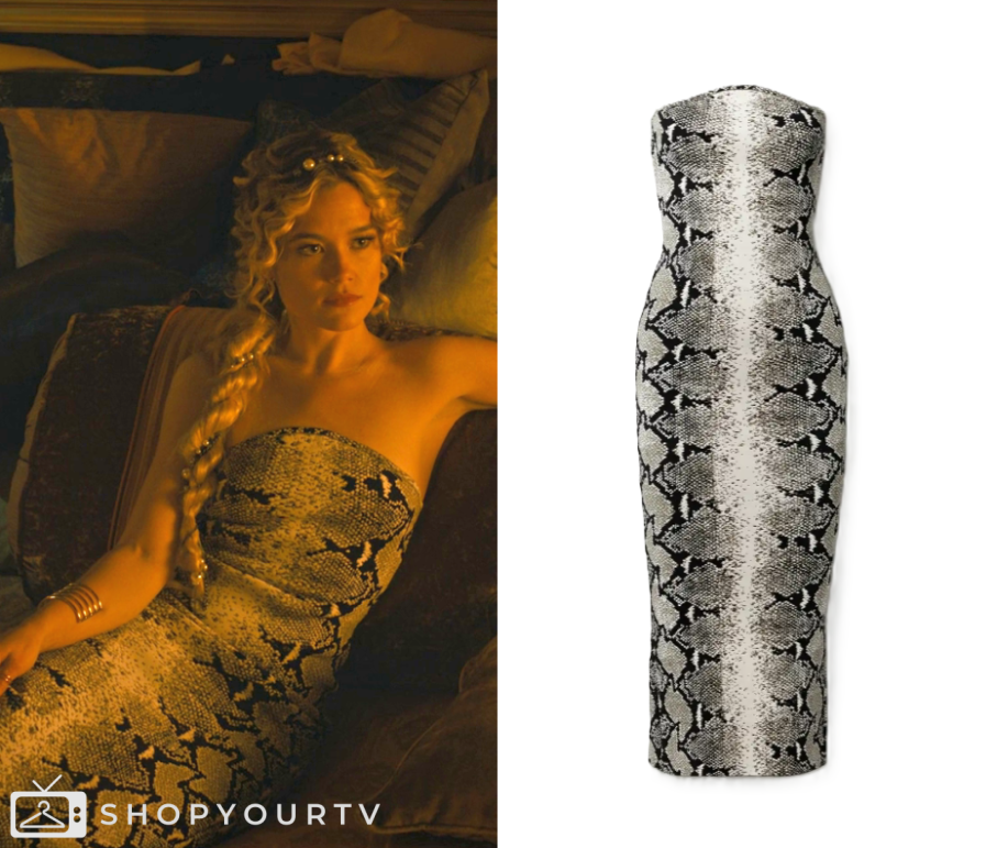 Cruel Intentions: Season 1 Episode 6 Caroline's Snake Printed Dress ...