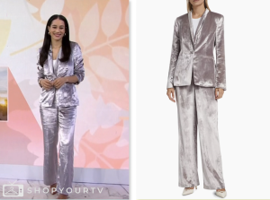 The Today Show: November 2024 Morgan Radford's Purple Velvet Blazer and ...