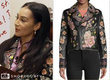 The Today Show: November 2024 Morgan Radford's Black Floral Embroidered ...