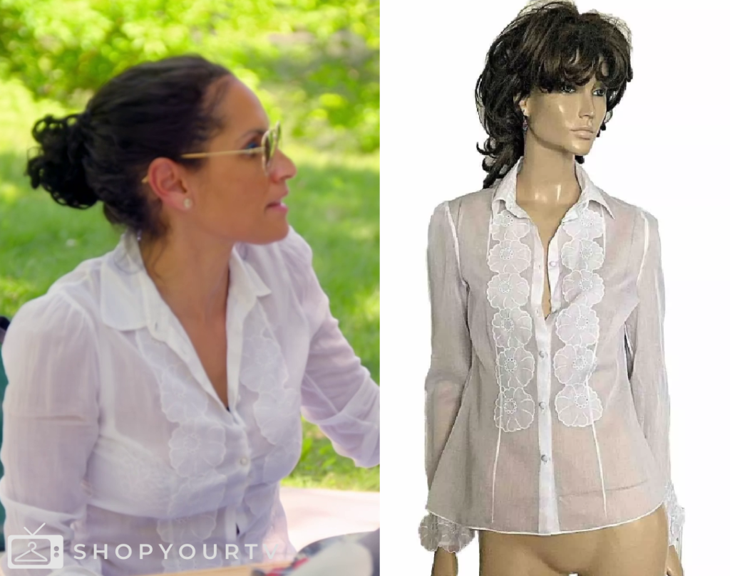 The Real Housewives of New York City: Season 15 Episode 9 Racquel's Sheer Blouse | Shop Your TV