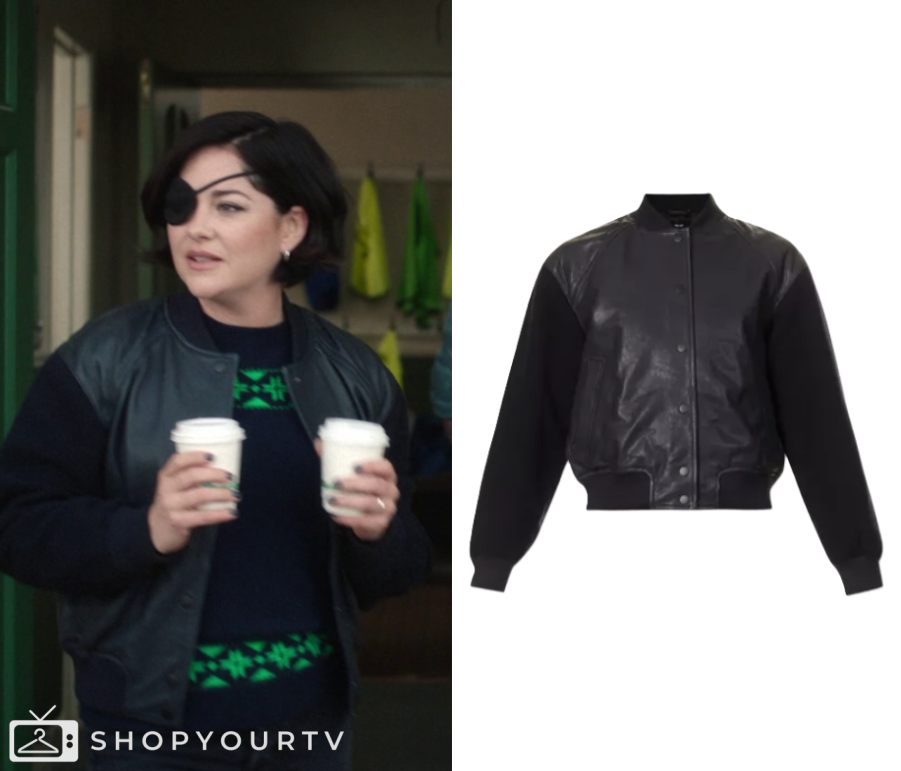 Bad Sisters: Season 2 Episode 2 Bibi's Contrasting Leather Jacket | Shop Your TV