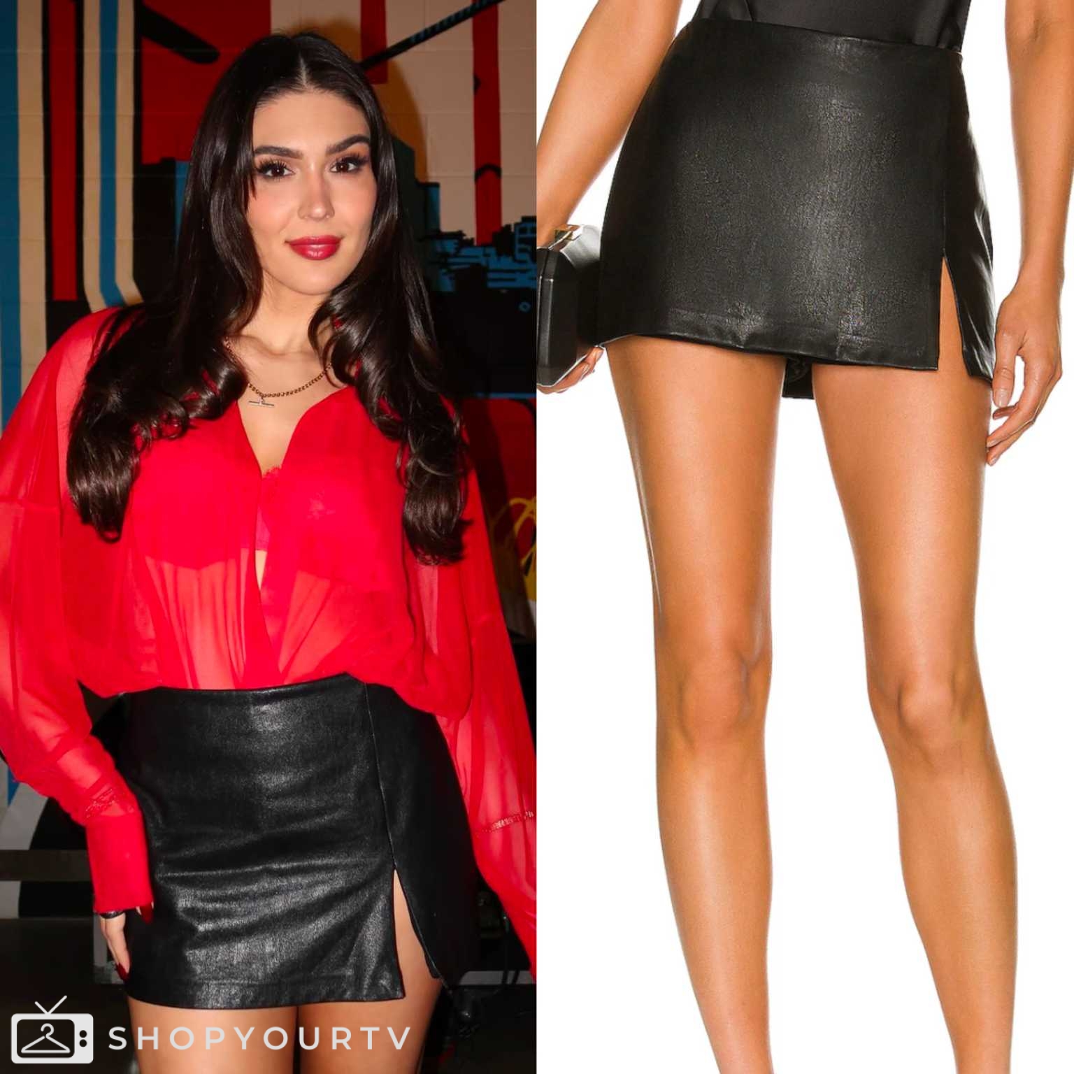 WWE Raw December 2024: Cathy’s Black Leather Skirt | Shop Your TV