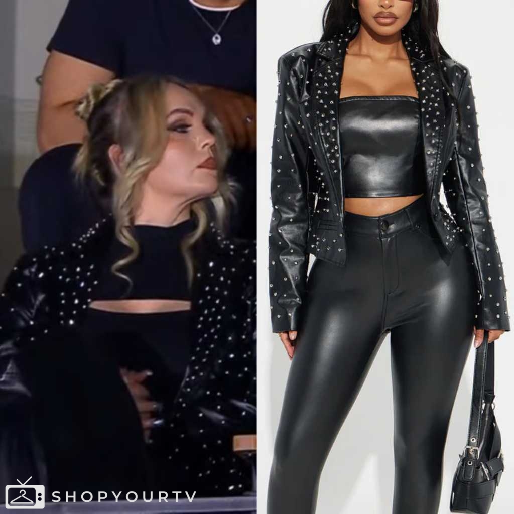 AEW Dynamite December 2024: Shayna’s Studded Leather Jacket | Shop Your TV