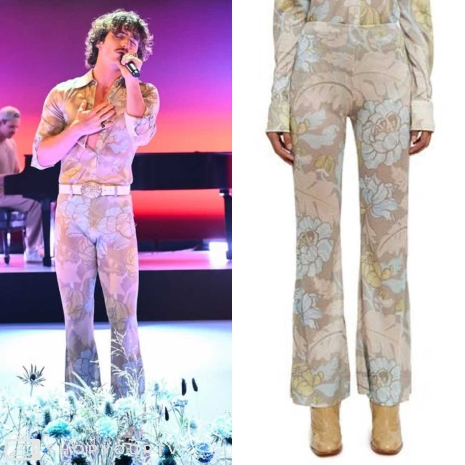 The Graham Norton Show: November 2024 Benson Boone’s Floral Flared ...