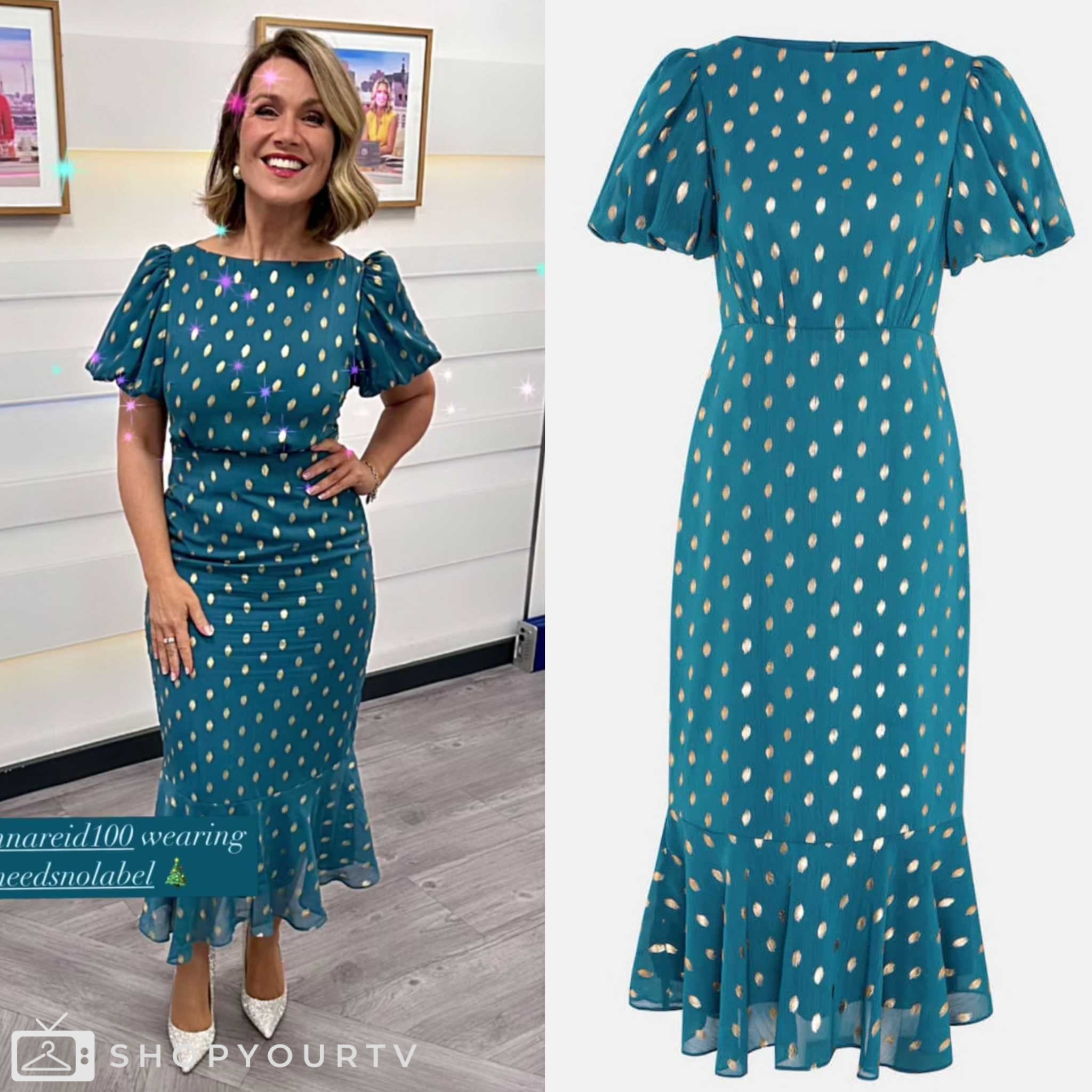 Good Morning Britain: November 2024 Susanna Reid’s Puff Sleeve Midi ...