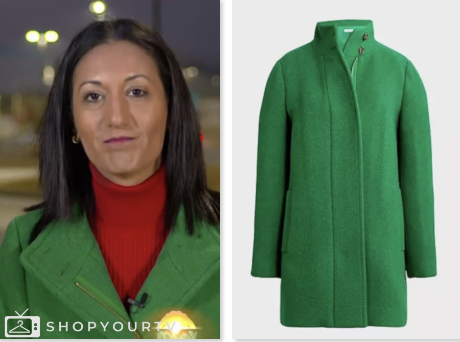 The Today Show: December 2024 Priya Sridhar's Green Coat | Shop Your TV