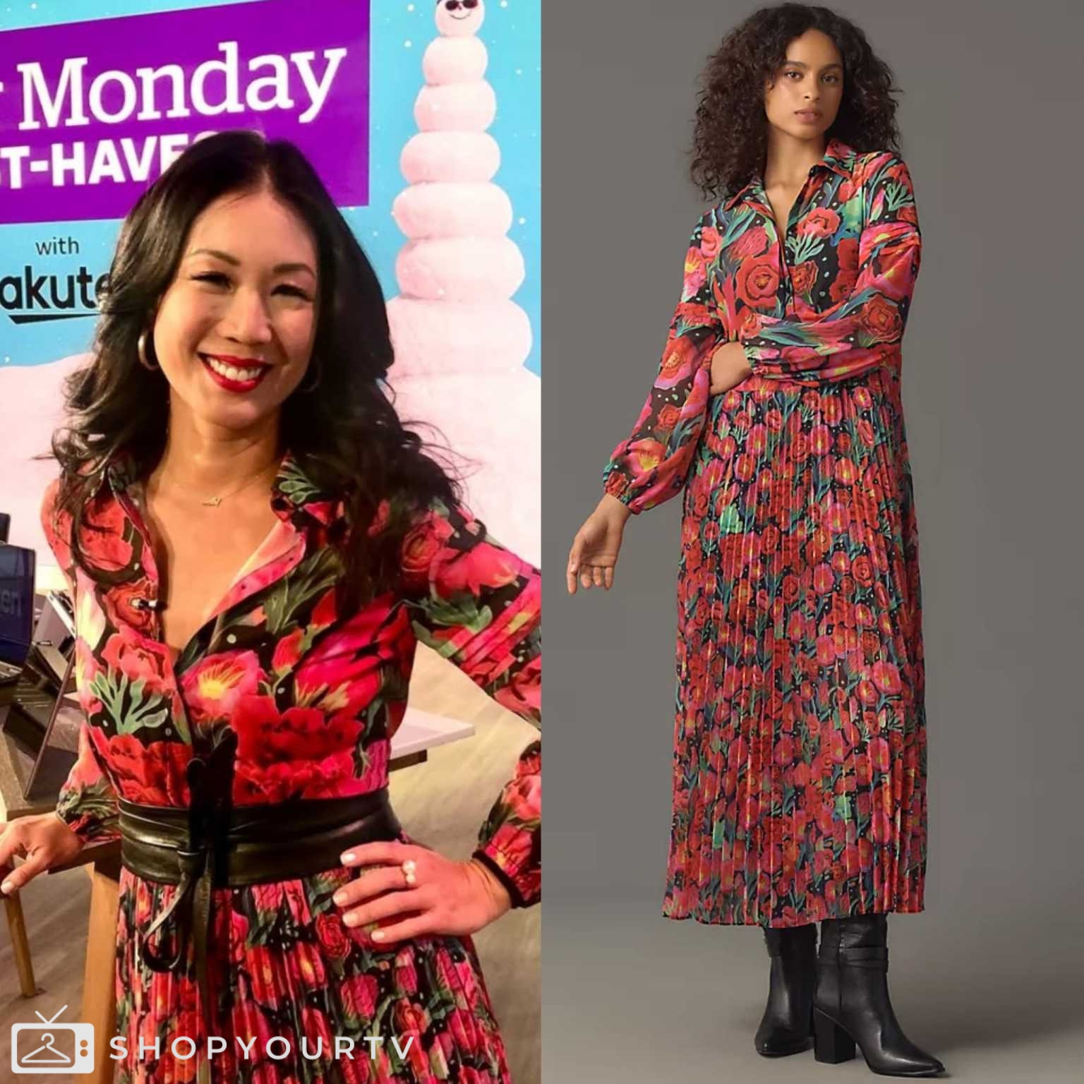 The Talk: December 2024 Chi-Lan Lieu’s Drop-Waist Maxi Dress | Shop Your TV