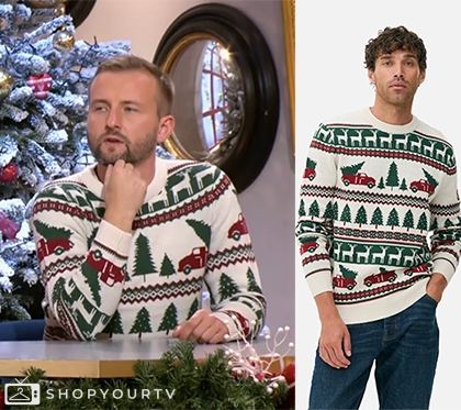 AFFAIRE CONCLUE : december 2024 Johan's christmas sweater with red ...