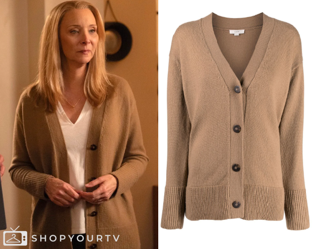 No Good Deed: Season 1 Episode 7 Lydia's Tan V Neck Cardigan | Shop Your TV