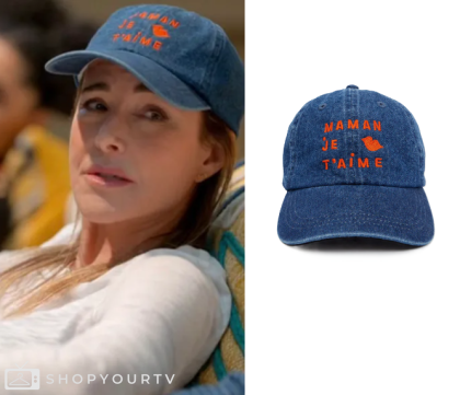 Shrinking: Season 2 Episode 12 Liz's Blue Denim Embroidered Cap | Shop ...