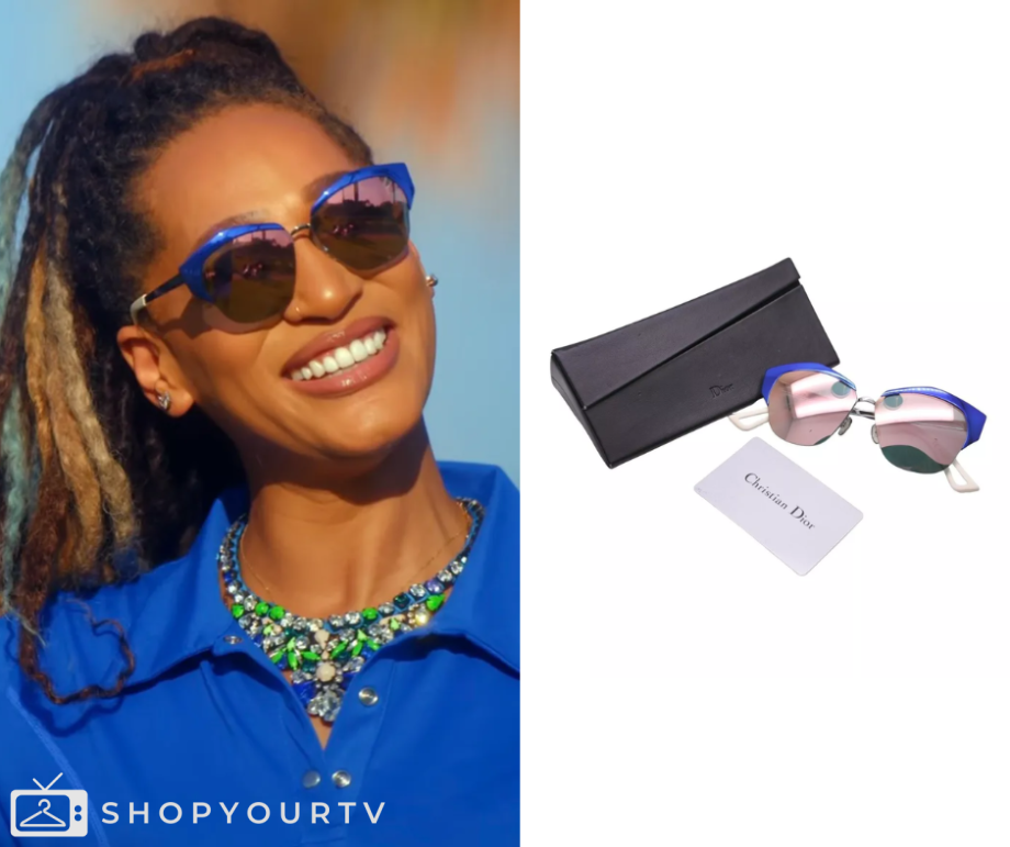 WAGs To Riches: Season 1 Episode 1 Alexis's Blue Rim Sunglasses | Shop ...