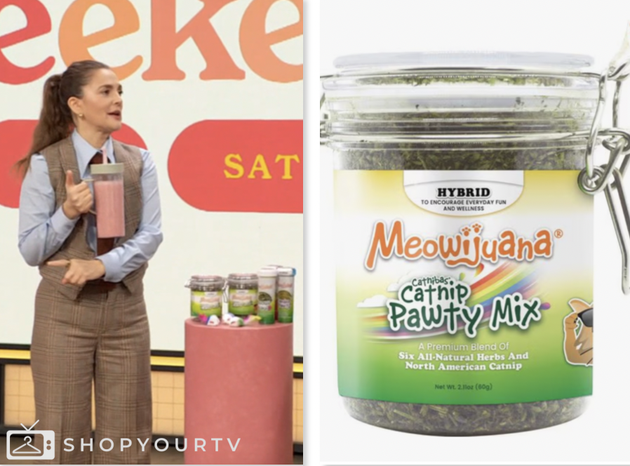 Drew Barrymore Show: January 2025 Meowijuana Jar of Catnibas Catnip ...
