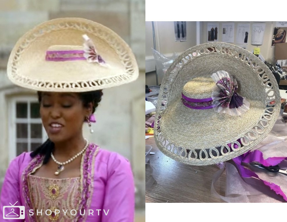 Queen Charlotte: Season 1 Episode 6 Young Lady Danbury's Straw Hat ...