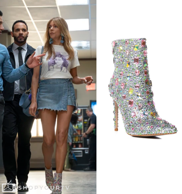 High Potential: Season 1 Episode 8 Morgan's Multicolor Sequin Ankle ...