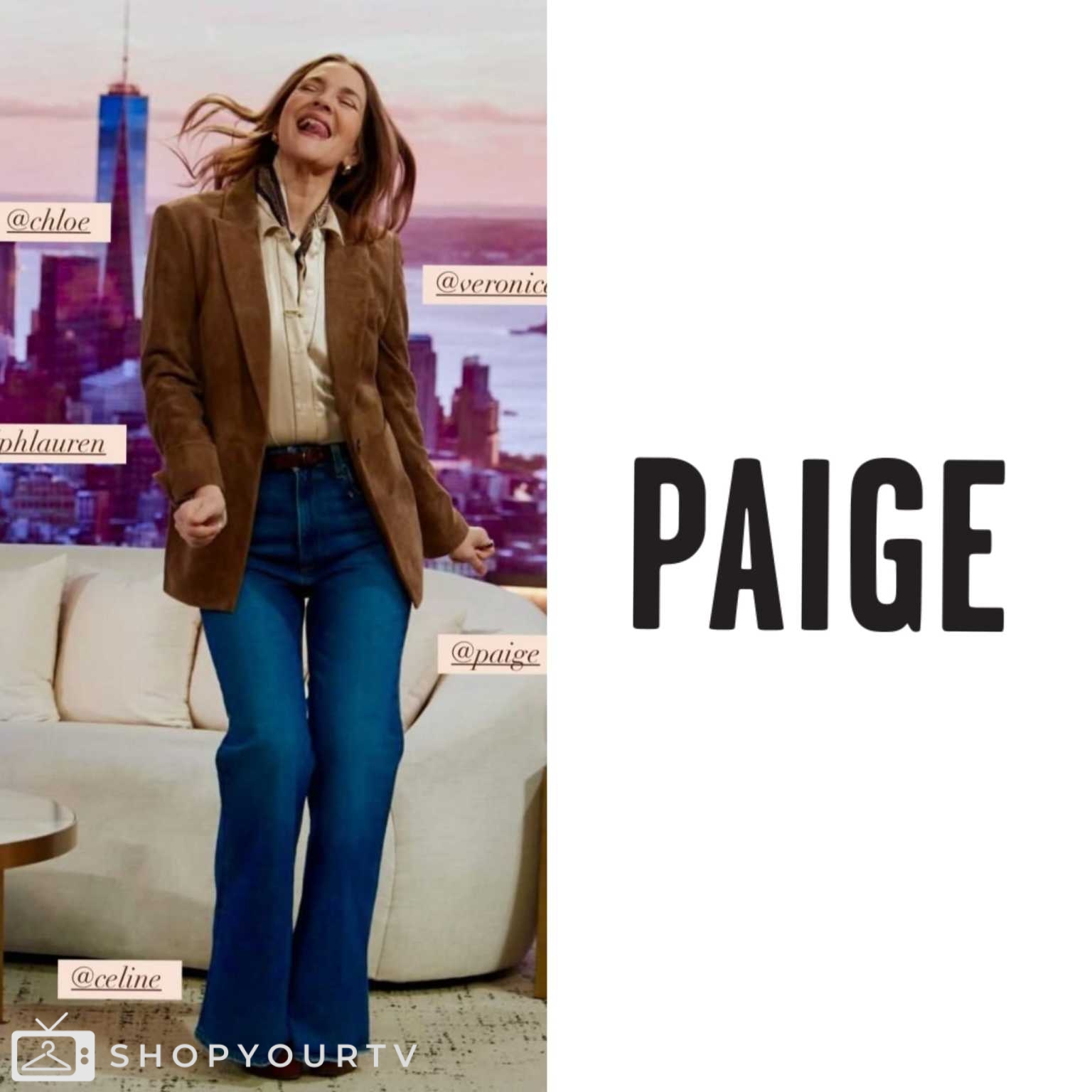 Drew Barrymore Show: February 2025 Drew’s Denim Wide-Leg Jeans | Shop ...