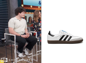 Access Daily: February 2025 Isaac Krasner's White Striped Sneakers ...
