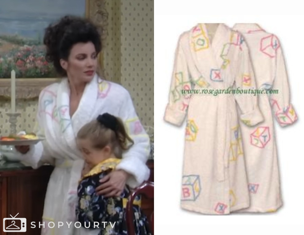 The Nanny: Season 1 Episode 5 Fran’s Alphabet Blocks Robe | Shop Your TV