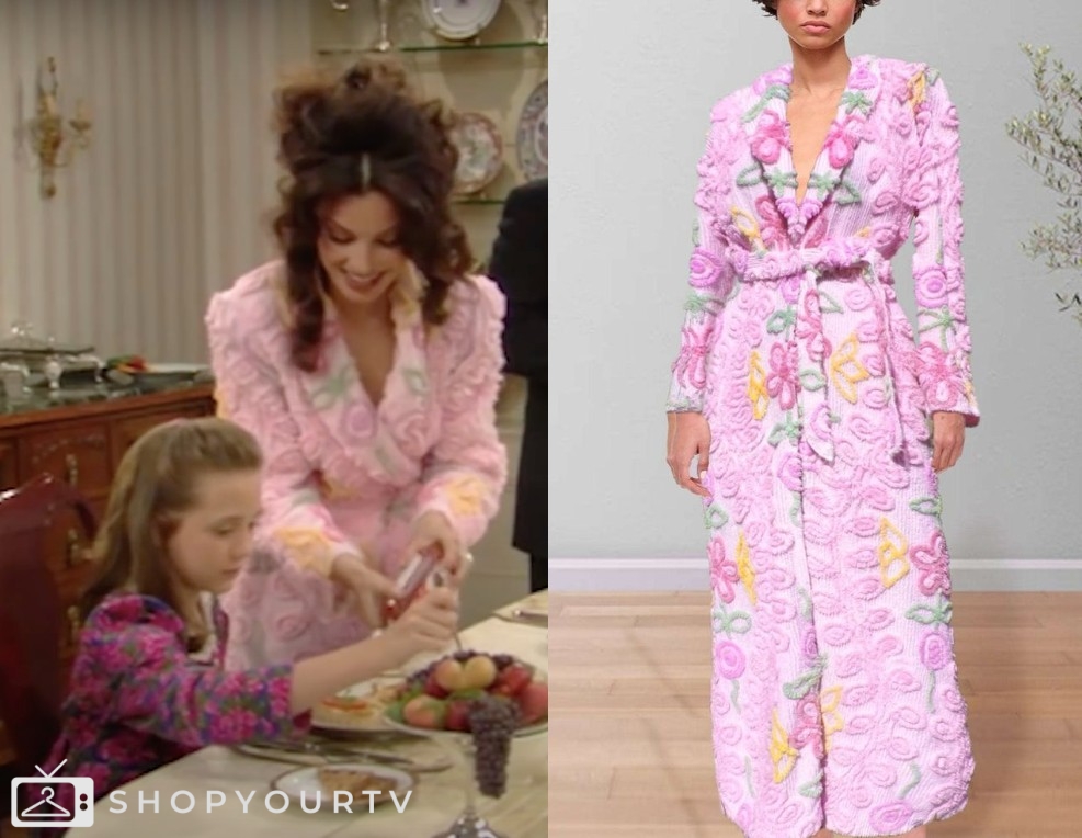 The Nanny: Season 3 Episode 2 Fran's Pink Floral Robe | Shop Your TV