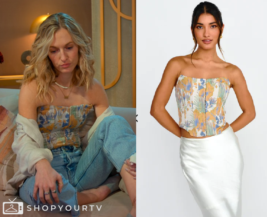 Love is Blind: Season 8 Episode 6 Meg's Floral Corset | Shop Your TV