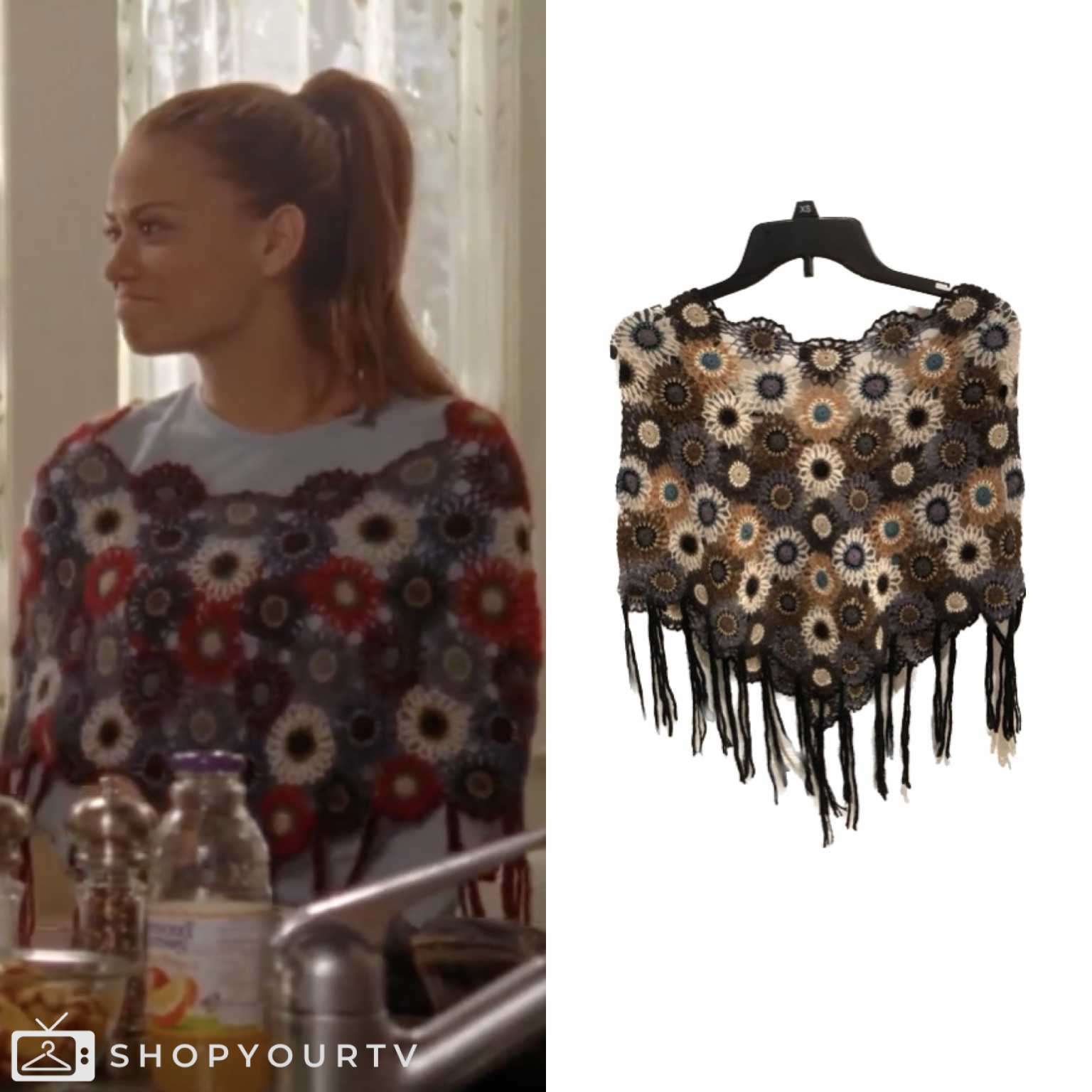 One Tree Hill: Season 1 Episode 5 Haley’s Flower Poncho | Shop Your TV