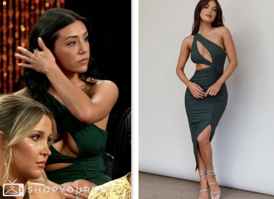 The Bachelor Season 29 Episode 7 Rose Sombke S Green One Shoulder
