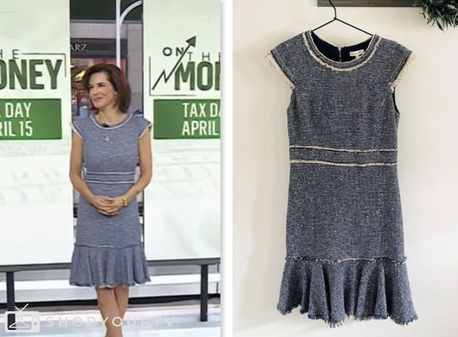 The Today Show: March 2025 Stephanie Ruhle's Blue Tweed Dress | Shop ...