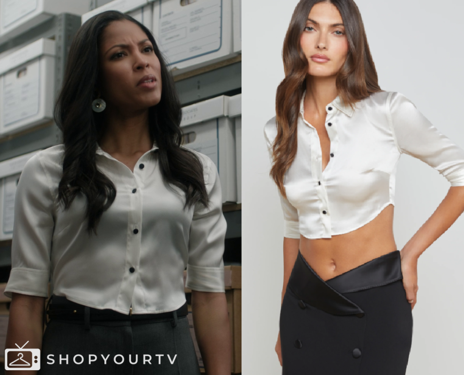 Suits LA: Season 1 Episode 2 Erica's Silk Shirt | Shop Your TV