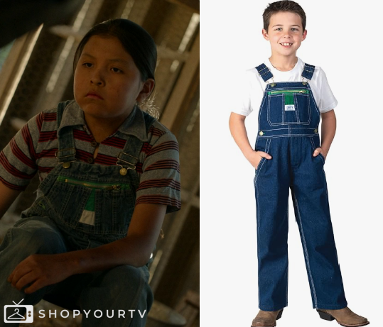 Dark Winds: Season 3 Episode 1 Denim Overalls with Green Zip | Shop Your TV