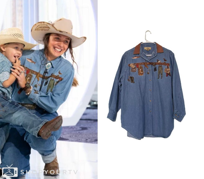 American Idol: Season 23 Episode 2 Abi Bowen's Denim Shirt | Shop Your TV