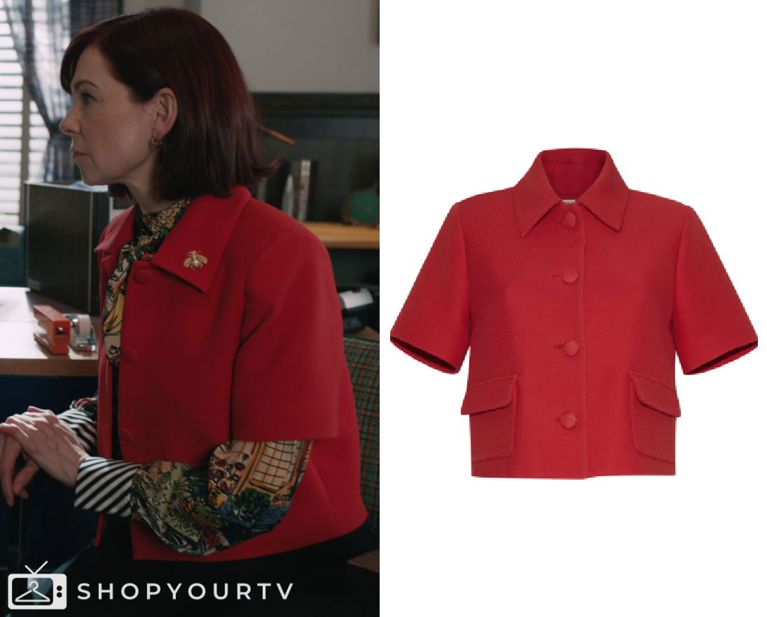 Elsbeth: Season 2 Episode 18 Elsbeth's Red Cropped Jacket | Shop Your TV