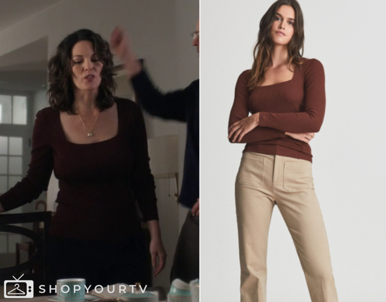FBI: Season 7 Episode 17 Isobel's Square Neck Long Sleeve Top | Shop ...
