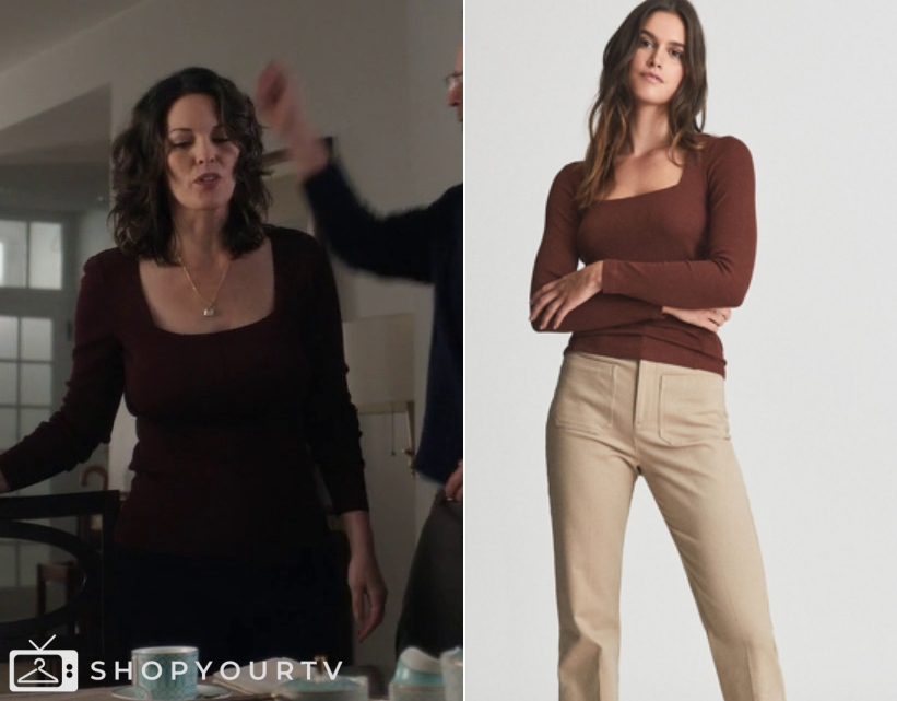 FBI: Season 7 Episode 17 Isobel's Square Neck Long Sleeve Top | Shop ...