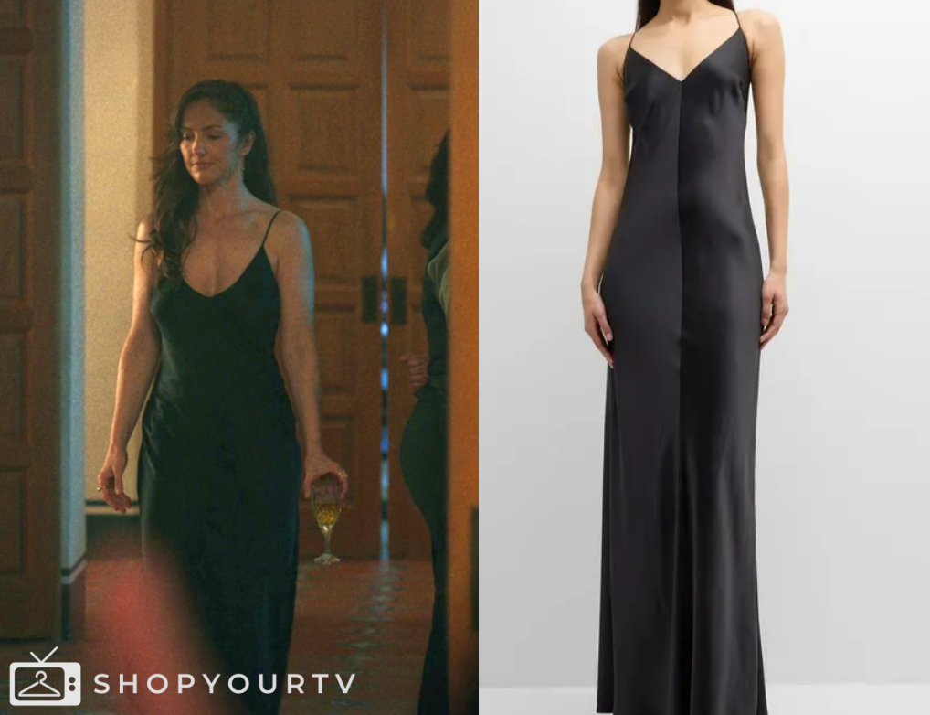 Ransom Canyon: Season 1 Episode 2 Quinns Silk Satin Maxi Dress | Shop ...
