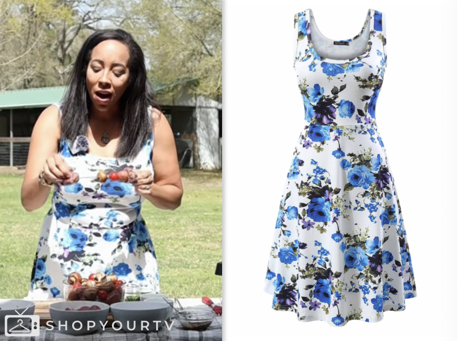 The Today Show: April 2025 Erica Blaire Roby's White and Blue Floral ...