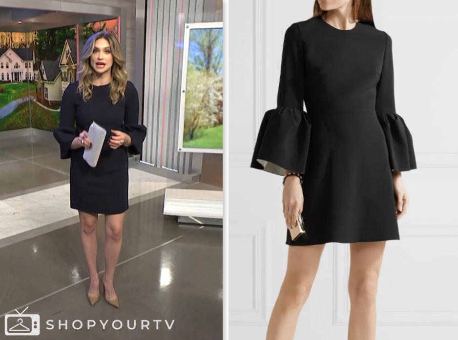 NBC News Daily: April 2025 Ellison Barber’s Black Bell Sleeve Mini ...
