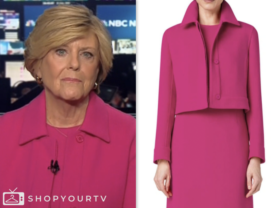 The Today Show: April 2025 Anne Thompson’s Pink Cropped Jacket and ...
