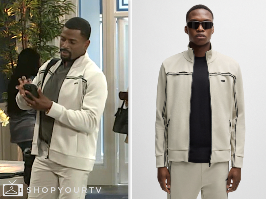 Beyond the Gates: April 2025 Ted Richardson's Beige Zip Track Jacket ...