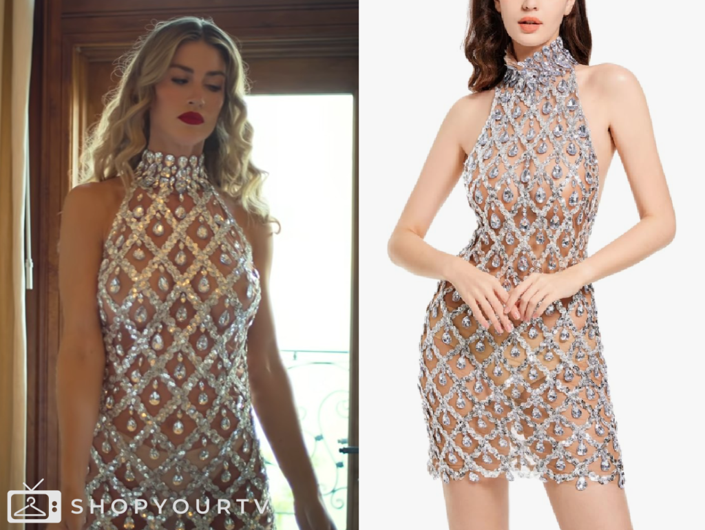 Million Dollar Secret: Season 1 Episode 5 Sydnee's Crystal Mini Dress ...