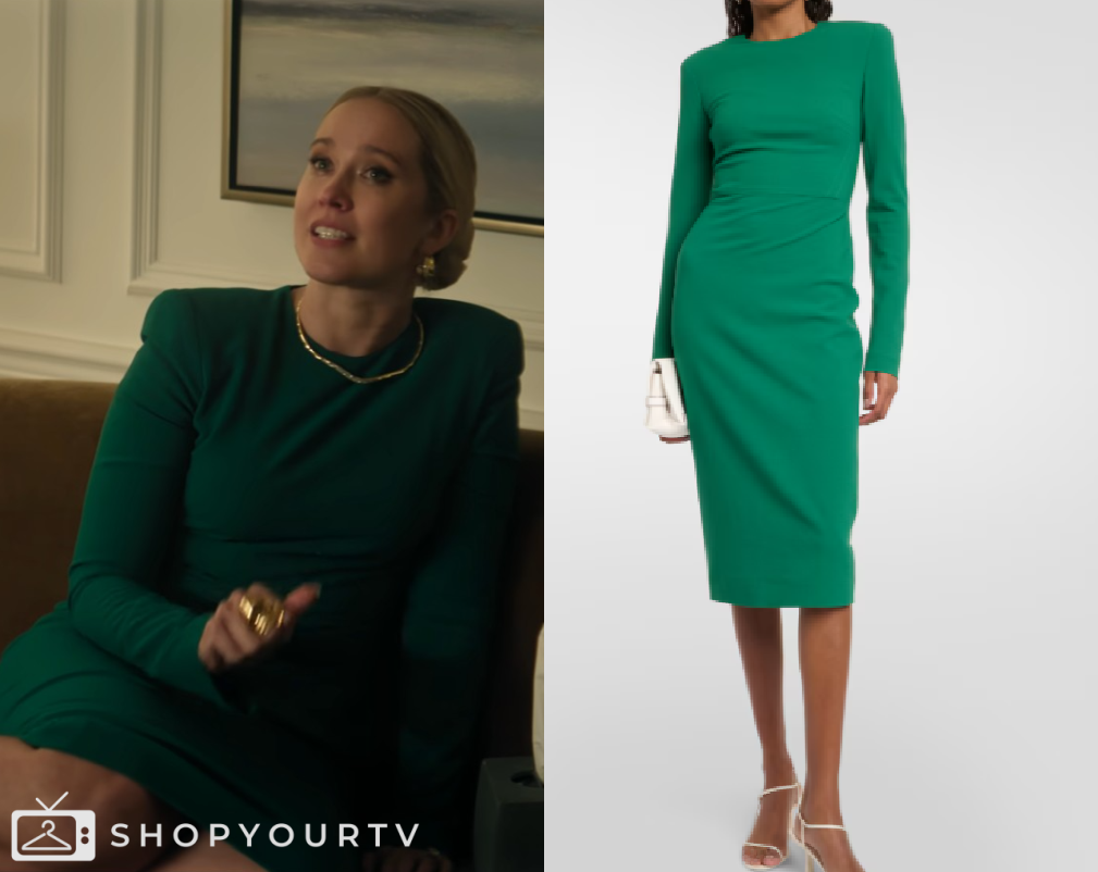 YOU: Season 5 Episode 3 Reagan's Padded Shoulder Dress | Shop Your TV