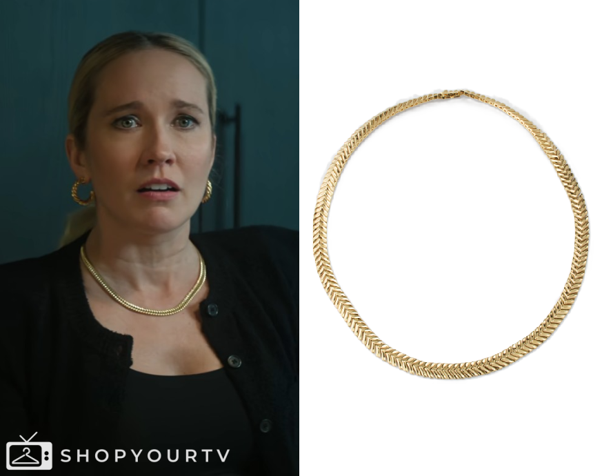 YOU: Season 5 Episode 5 Reagan's Herringbone Gold Necklace | Shop Your TV