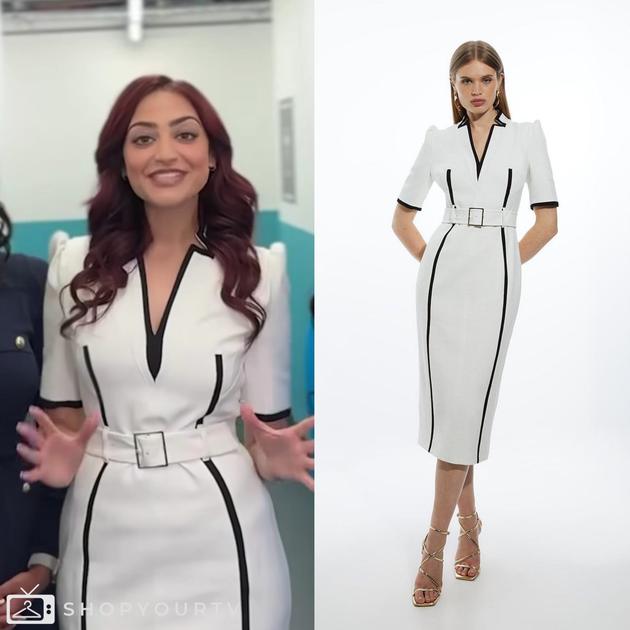 This Morning: April 2025 Amber-Rose Badrudin’s Belted Tailored Midi ...