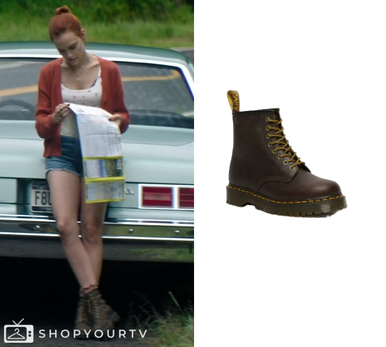 You: Season 5 Episode 10 Bronte's Brown Combat Boots | Shop Your TV