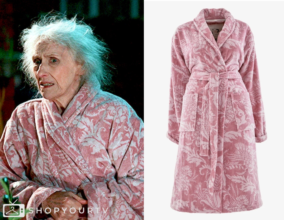 Doctor Who: Season 15 Episode 1 Mrs. Flood's Pink Floral Robe | Shop ...